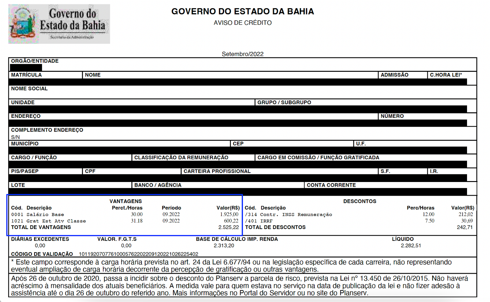 Como funciona um contracheque